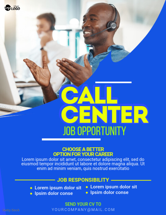 Call Center Employee Wanted Template | PosterMyWall