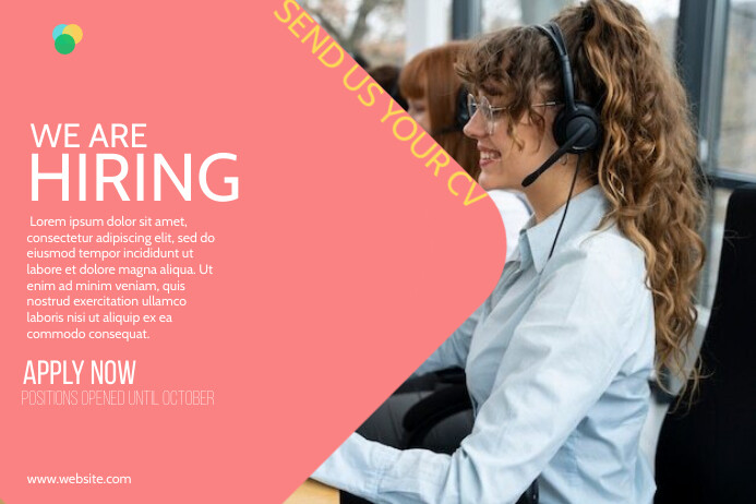 call center hiring Template | PosterMyWall