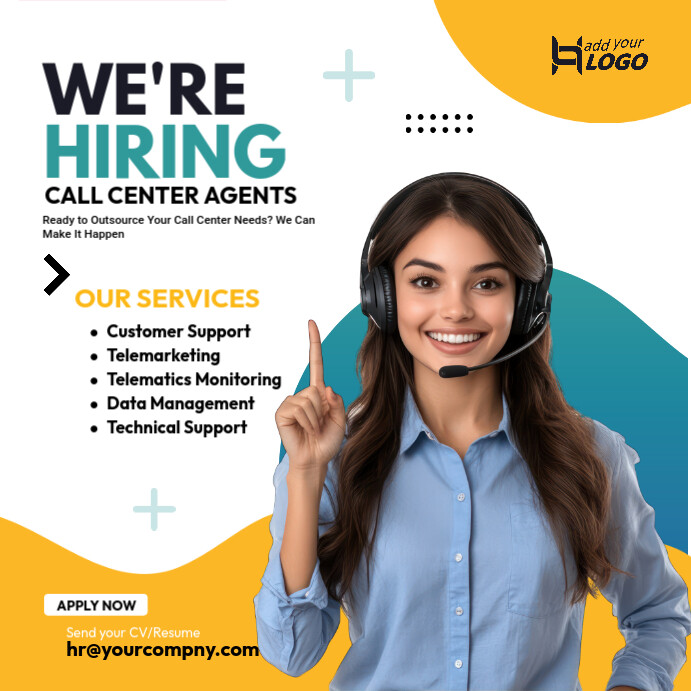 Call Center Job Instagram Post Template | PosterMyWall