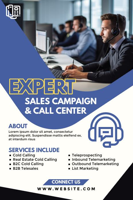 Call Center Poster Template | PosterMyWall