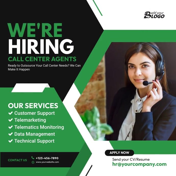 Call Center Service Instagram Post Template | PosterMyWall