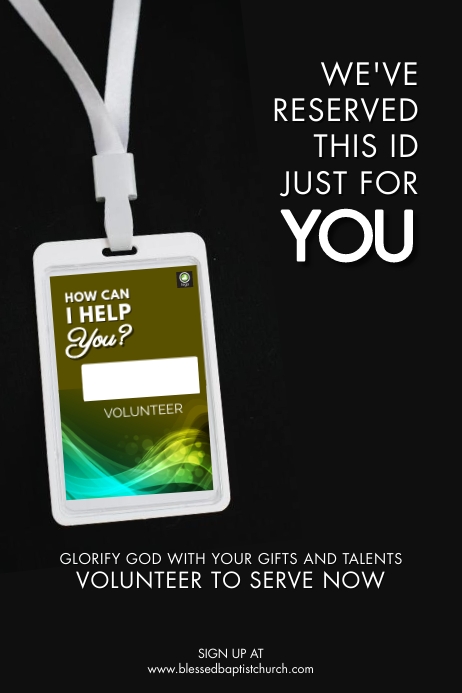 Call for Volunteers Template | PosterMyWall