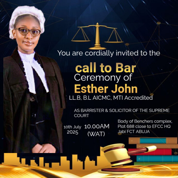 Call To Bar Ceremony Design Template | PosterMyWall