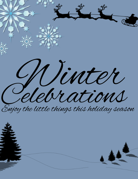 Calligraphy Greetings Flyer Template | PosterMyWall