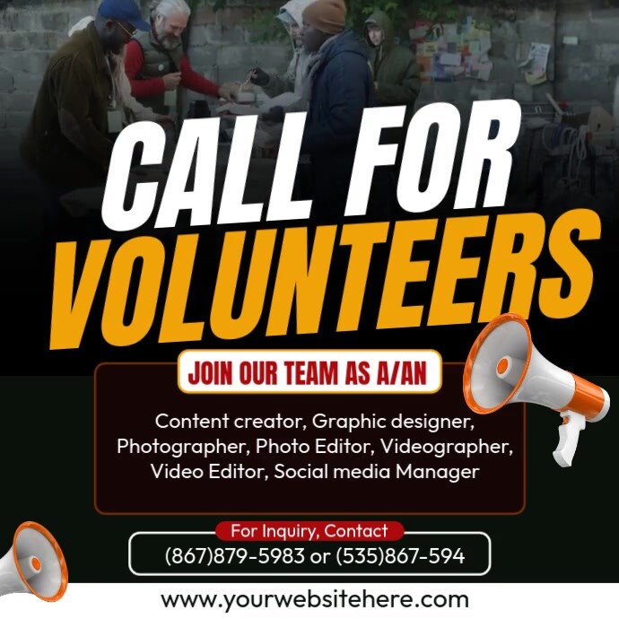 Copy of Calling All Volunteers | PosterMyWall