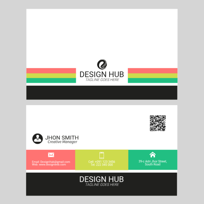 Calling Card Colors Template | PosterMyWall