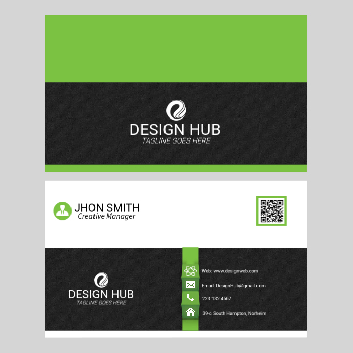 Copy of Calling Card Green | PosterMyWall