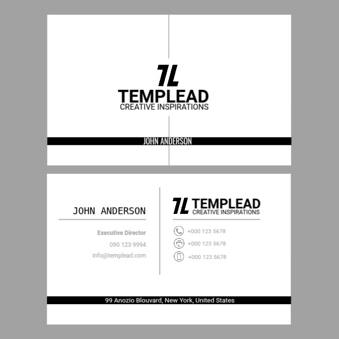 Calling Card Page Template | PosterMyWall