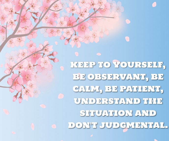 CALM AND PATIENT QUOTE TEMPLATE | PosterMyWall