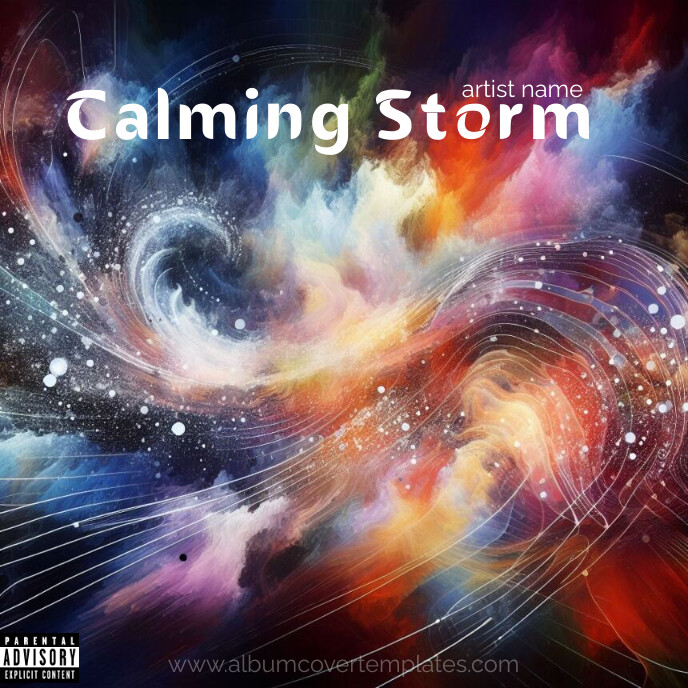 Plantilla de calming storm abstract world album cover temp | PosterMyWall