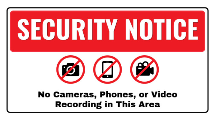 Camera Not Allowed Template | PosterMyWall