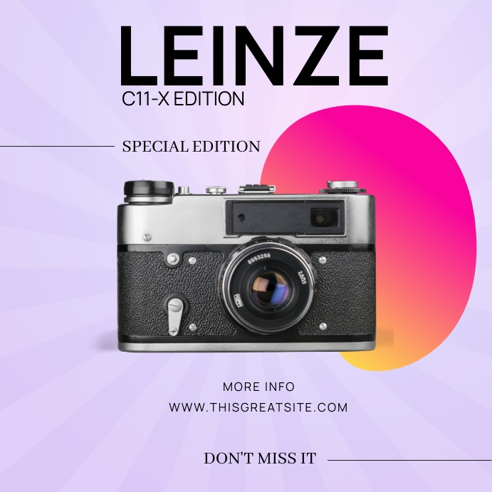 Camera Product template | PosterMyWall