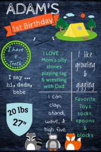 Camping Birthday Poster Template | PosterMyWall