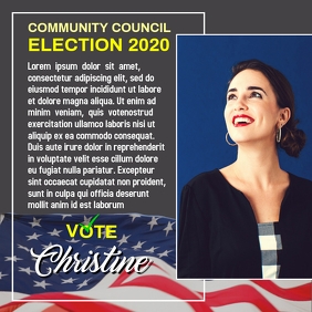 Campaign Candidate Election Template | PosterMyWall