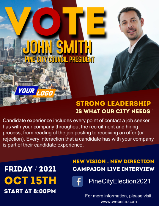 Copy of Campaign candidate template | PosterMyWall