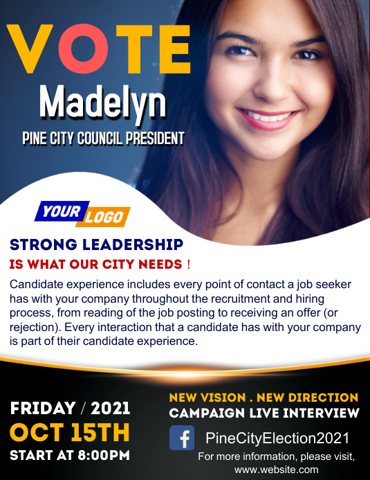 Campaign candidate template | PosterMyWall