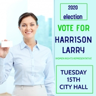 Elections 2020 blog header america president Template | PosterMyWall