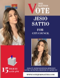 Re-Election Flyer Template | PosterMyWall