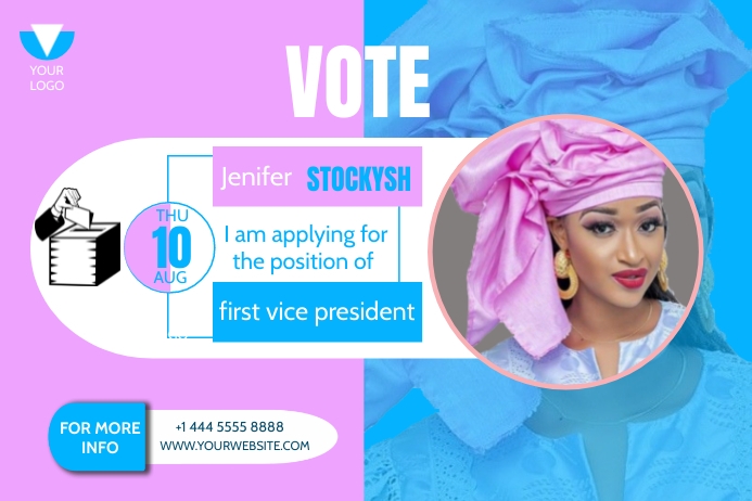 Copy of campaign for vote flyer template | PosterMyWall