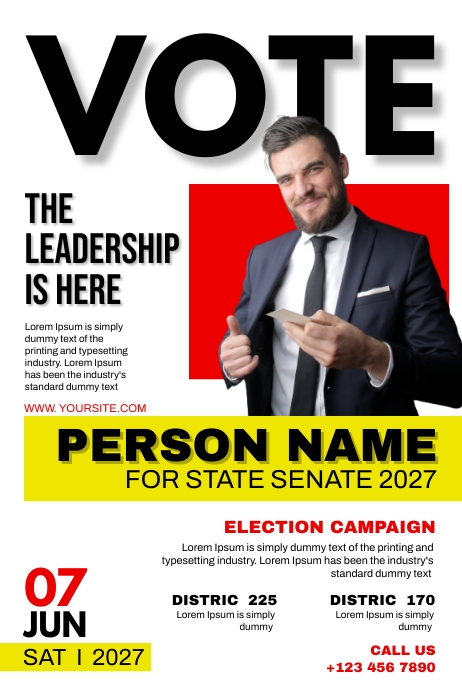 campaign poster Template | PosterMyWall