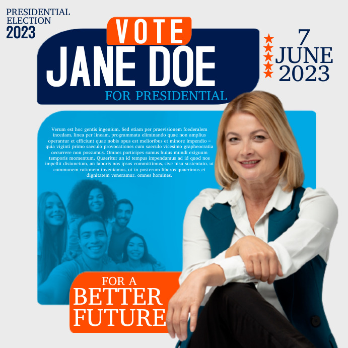 campaign poster Template | PosterMyWall