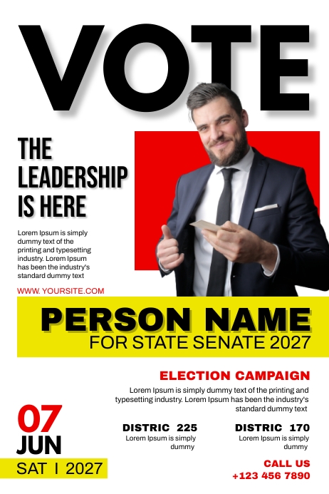 campaign poster Template | PosterMyWall
