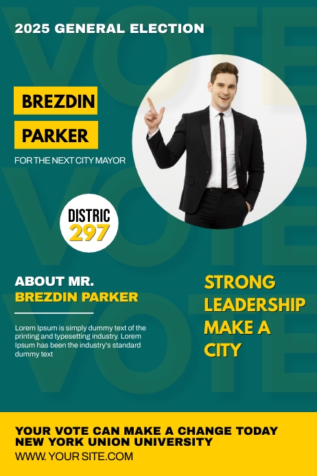 campaign poster Template | PosterMyWall