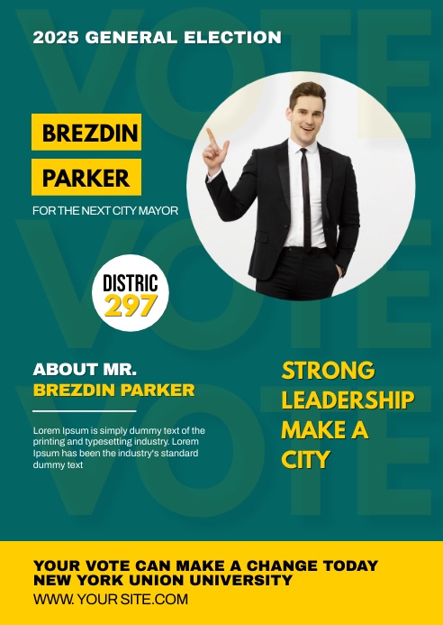campaign poster Template | PosterMyWall