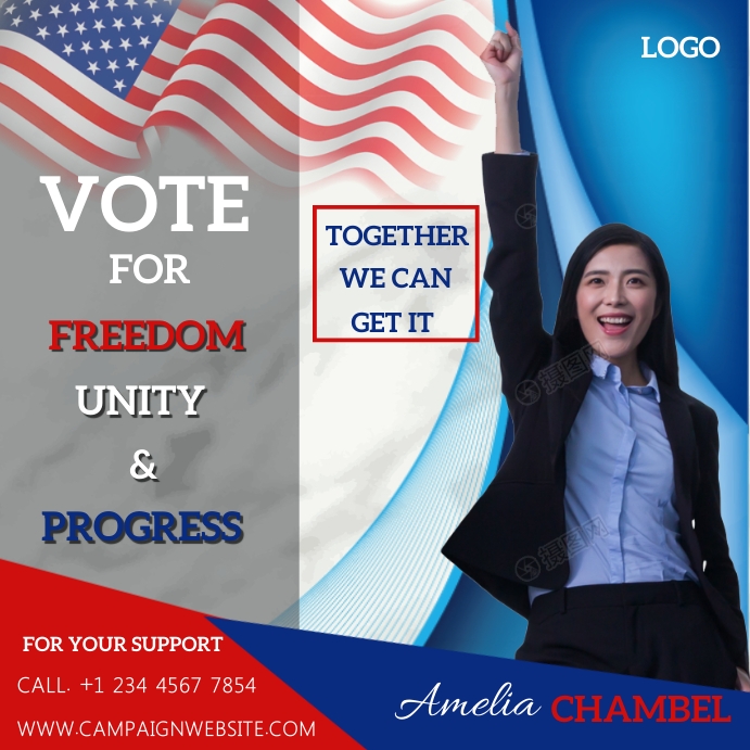 Copy of campaign poster | PosterMyWall