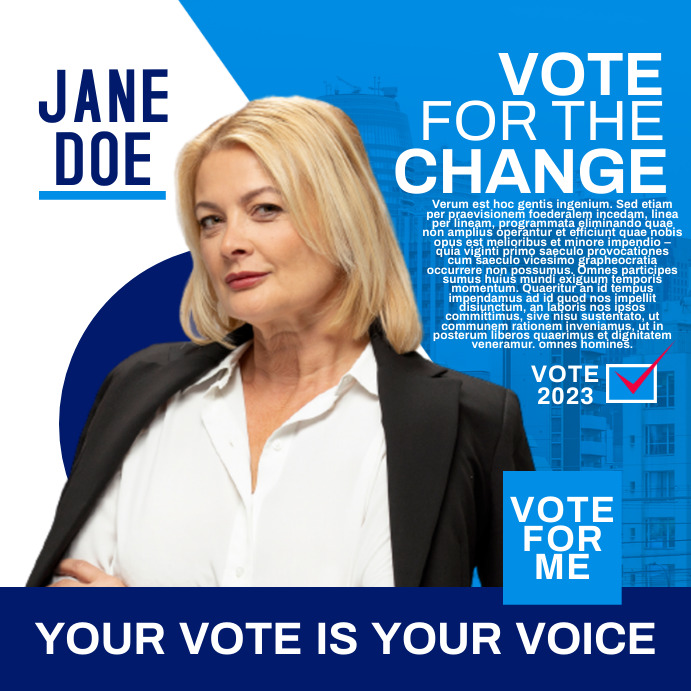 campaign poster Template | PosterMyWall