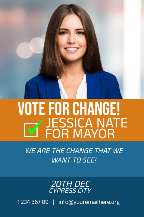 campaign poster Template | PosterMyWall
