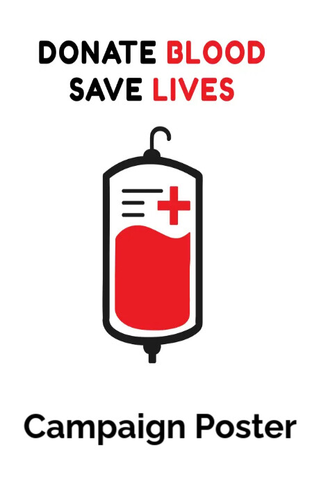 campaign poster donate blood save lives Template | PosterMyWall