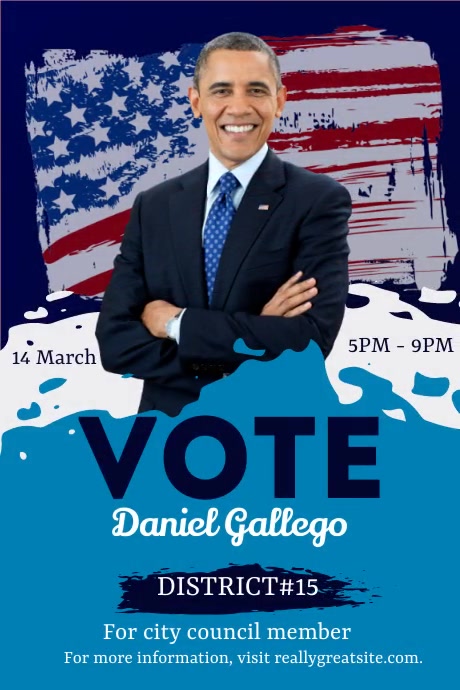 Campaign poster template | PosterMyWall