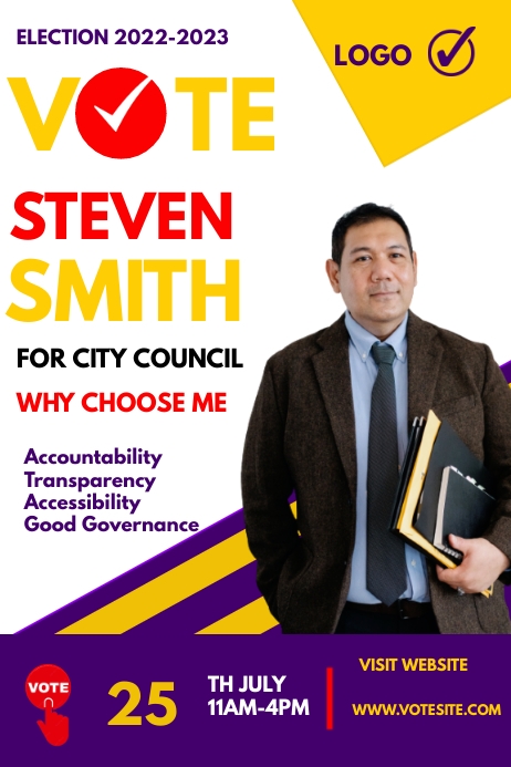 campaign poster template | PosterMyWall