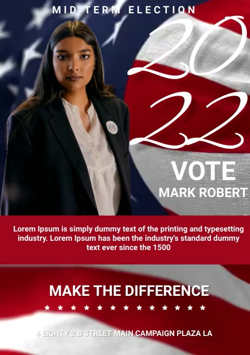 Campaign Posters 2022 Template | PosterMyWall