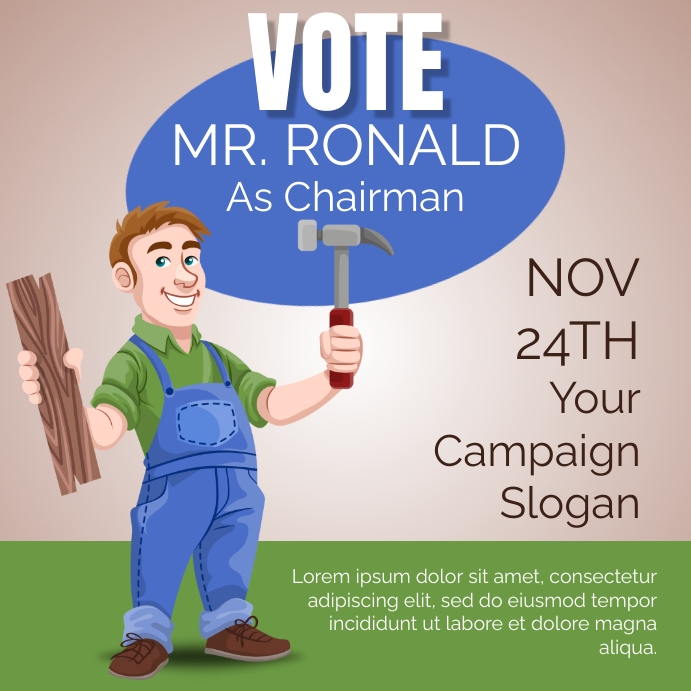 Campaign Posters Template | PosterMyWall