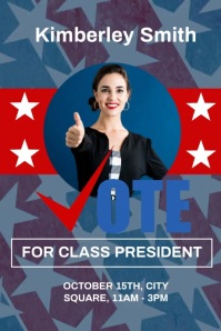 Campaign VOTE poster DESIGN template | PosterMyWall