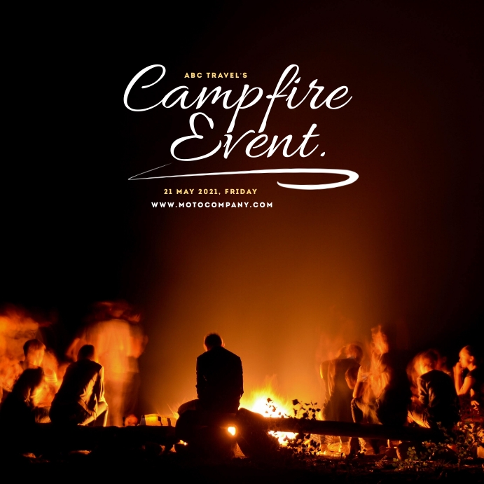 Copy of CampFire Event Instagram Poster | PosterMyWall