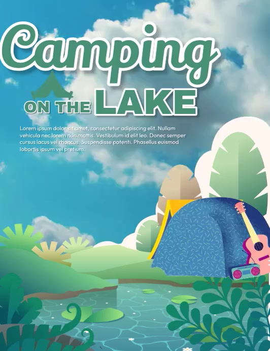 Copy of Camping On The Lake Video Ads | PosterMyWall