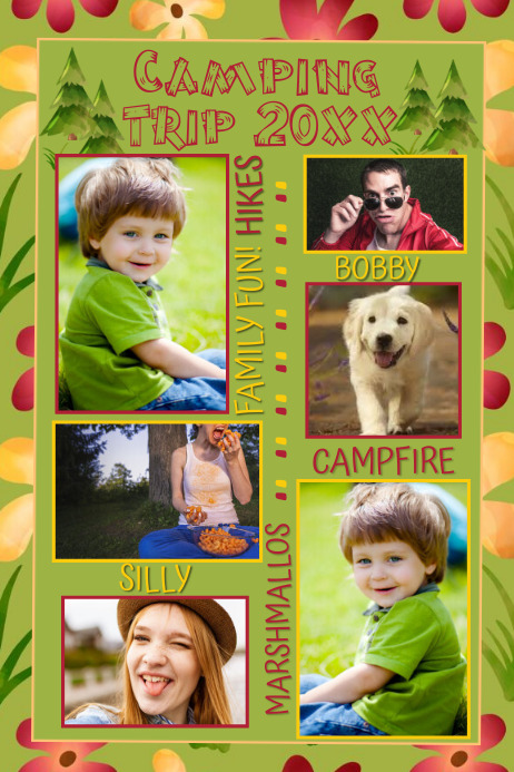 Camping Photo Collage Template | PosterMyWall