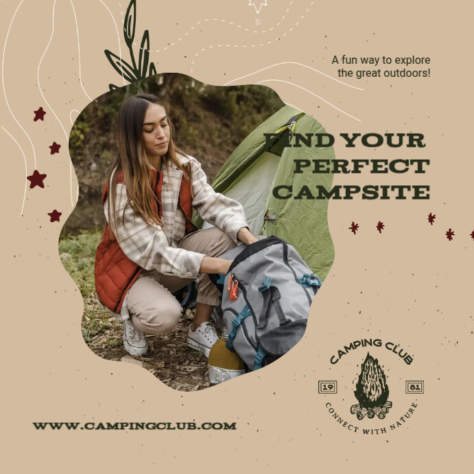 Campsite Ad Template | PosterMyWall