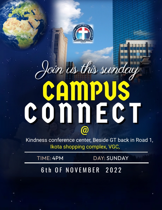 CAMPUS CHURCH FLYER (1) Template | PosterMyWall
