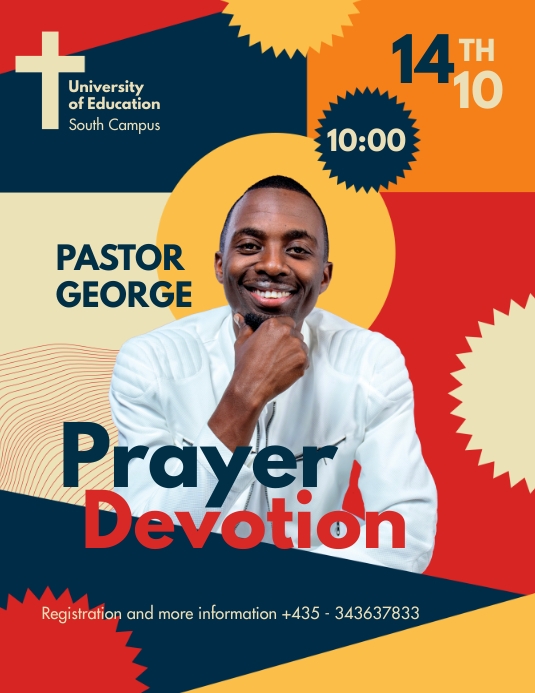 Copy of CAMPUS CHURCH PRAYER DEVOTION | PosterMyWall