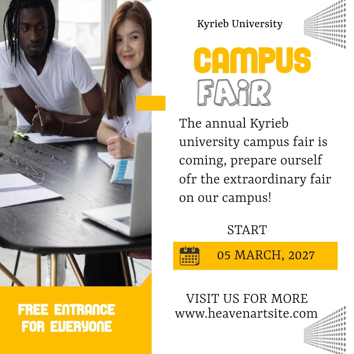 Plantilla de Campus fair instagram post | PosterMyWall