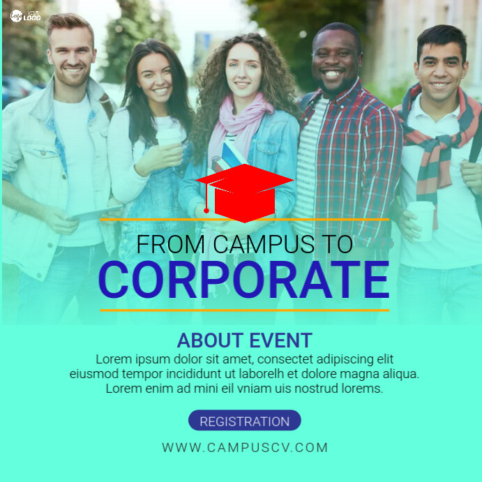 Campus Hiring Event Post Template | PosterMyWall