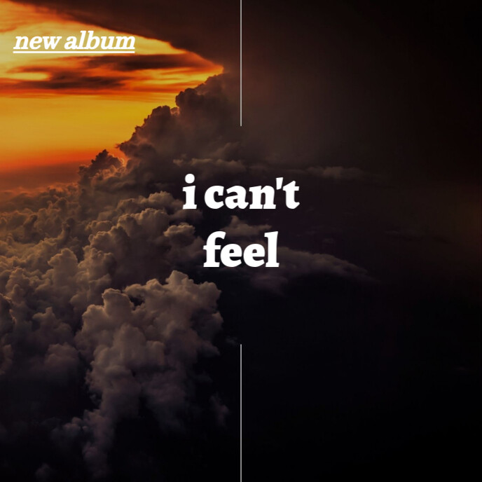 Can't Feel Album Cover Template | PosterMyWall