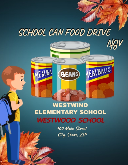 Can Food Drive Template | PosterMyWall