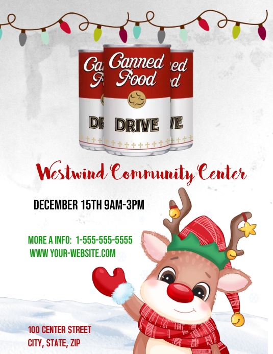 Can food drive Template | PosterMyWall