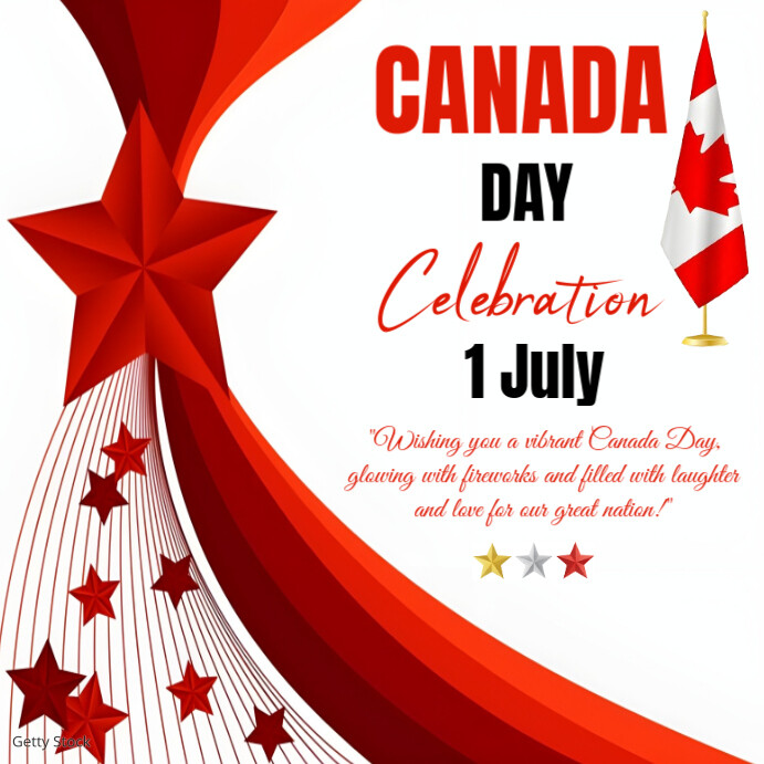 Canada Celebration Day Instagram Post Template | PosterMyWall