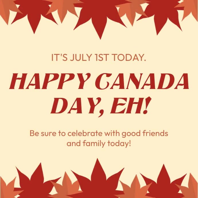 Canada Day Celebration Template | PosterMyWall